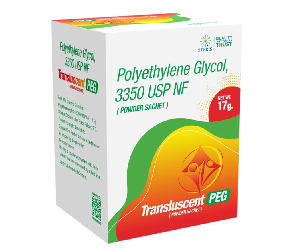 STERIS PHARMA | Polyethylene Glycol 3350 available in Steris Healthcare.