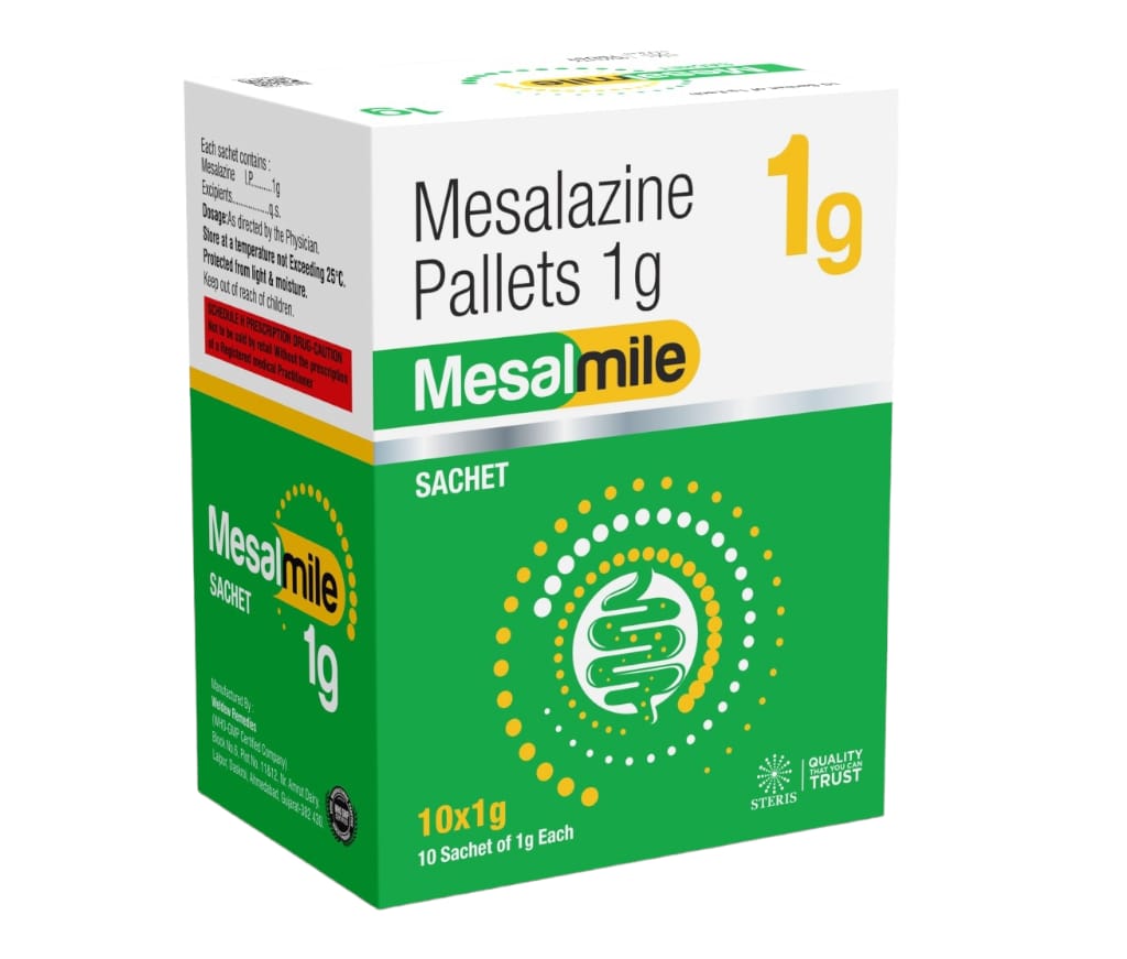 STERIS PHARMA | MESALMILE Mesalazine 1g Tablet From Steris Healthcare ...