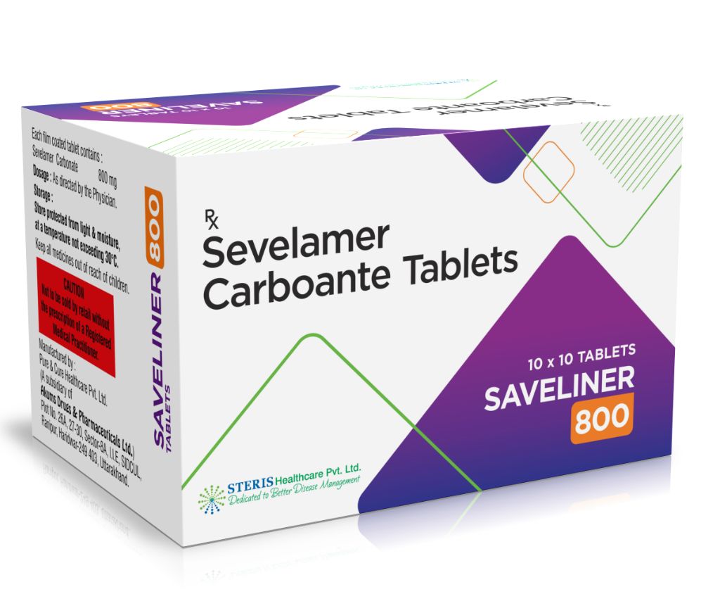 STERIS PHARMA | Sevelamer 800 mg Tablet: View Uses, Price, Side Effects.