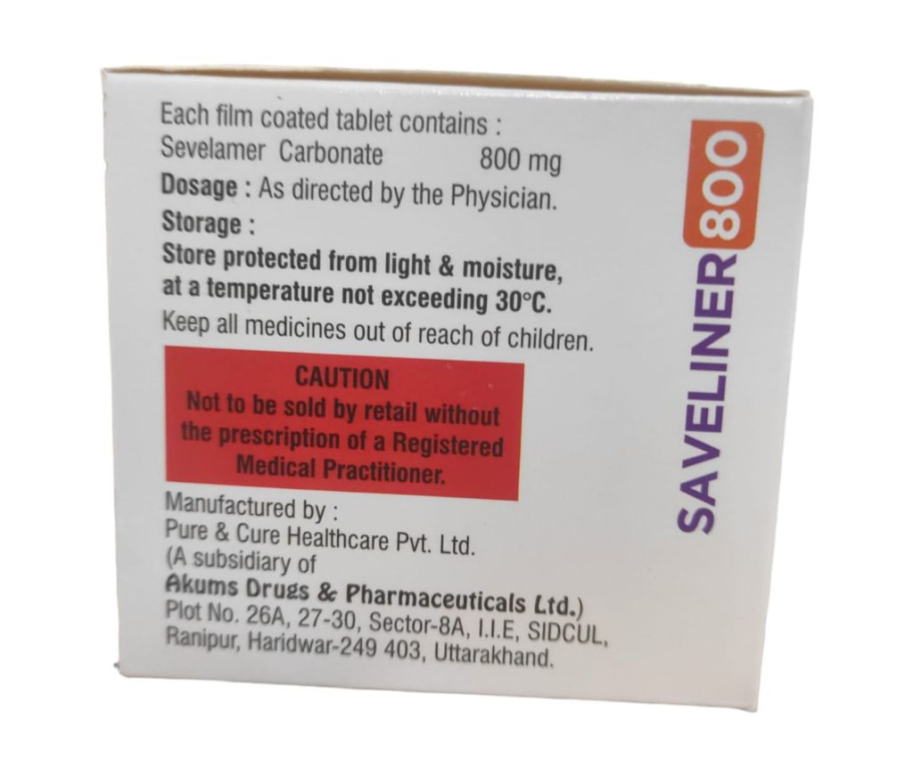 STERIS PHARMA | Sevelamer 800 mg Tablet: View Uses, Price, Side Effects.