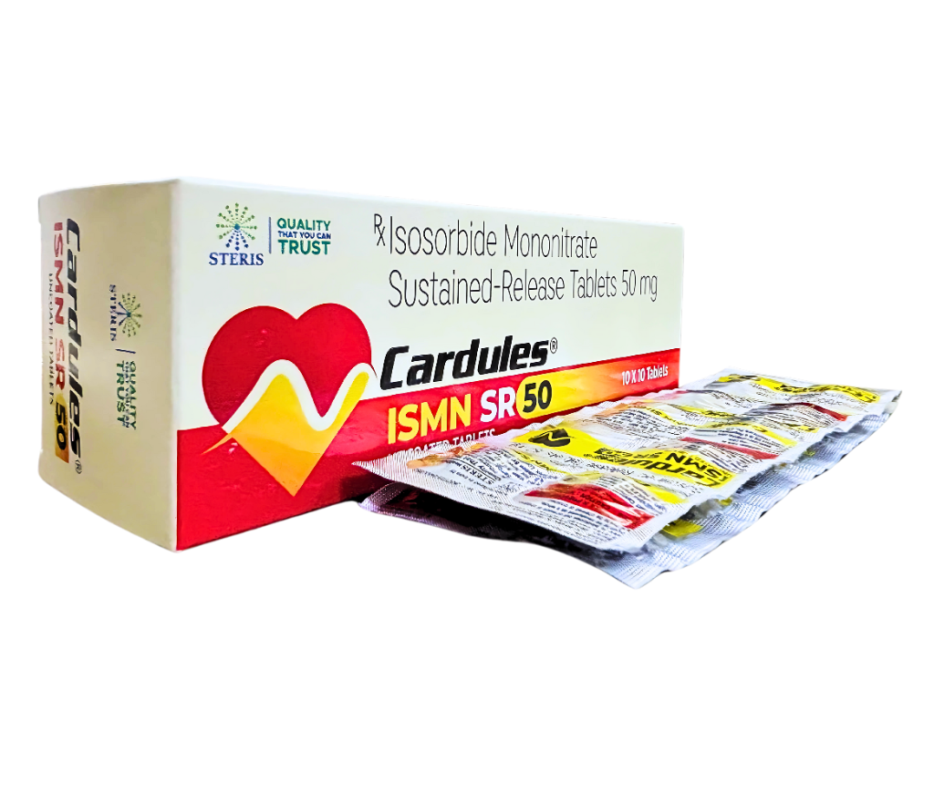 STERIS PHARMA | Isosorbide Mononitrate 50 mg Tablet: CARDULES ISMN SR ...