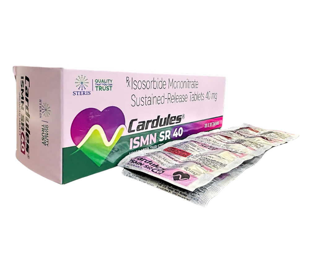 STERIS PHARMA | Isosorbide Mononitrate 40 mg Tablet: CARDULES ISMN SR ...