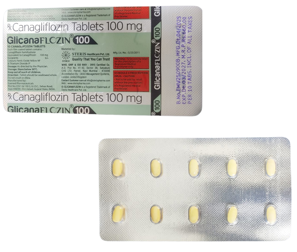 STERIS PHARMA | Canagliflozin 100mg Tab Price Affordable By Steris ...
