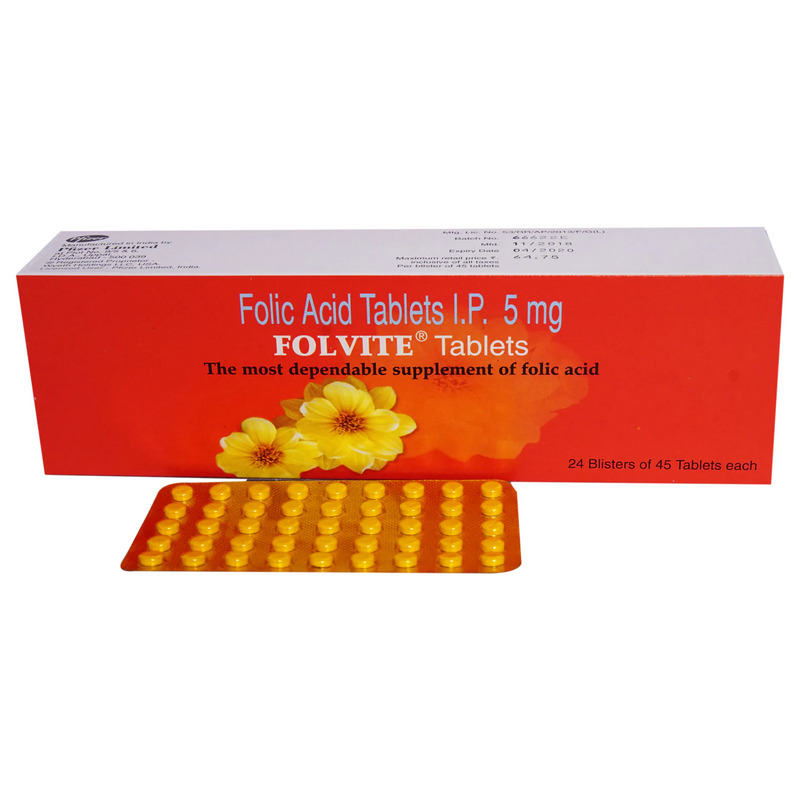 Buy Folvite 5mg Tablet 45 KauveryMeds buy-folvite-5mg-tablet-45-kauverymeds