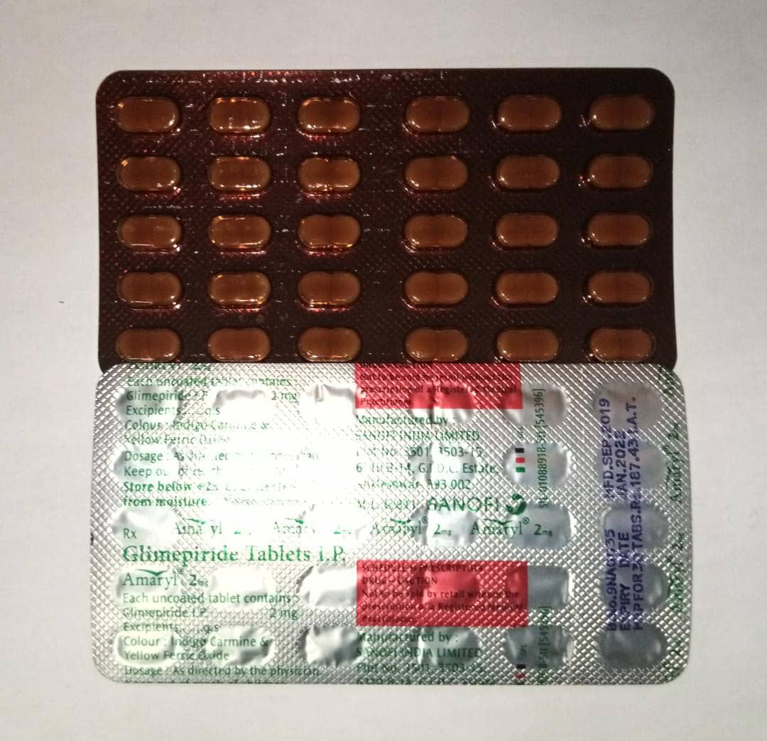 AMARYL 2MG 30 TABLETS GENERIC | HnG Online Pharmacy