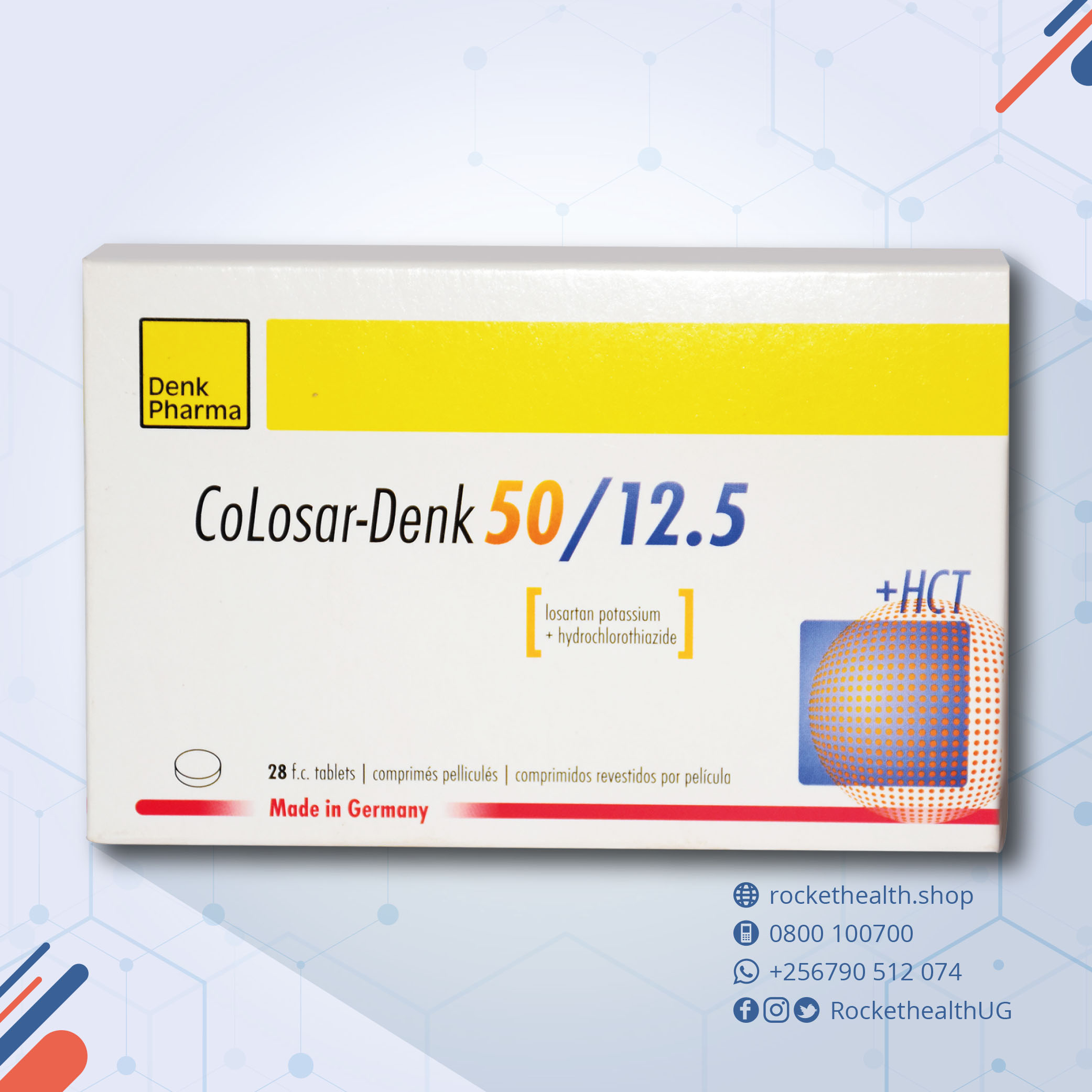 COLOSAR DENK 50/12.5mg 30s TABLET | HnG Online Pharmacy