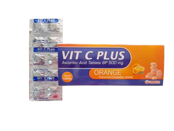VIT C PLUS 500mg 10s CHEWABLE TABLET
