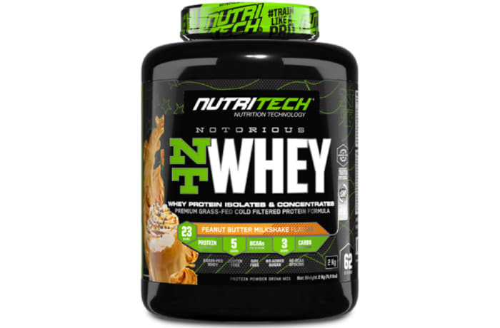 NUTRITECH NOTORIOUS WHEY PROTEIN POWDER PEANUT BUTTER MILKSHAKE FLAVOUR ...