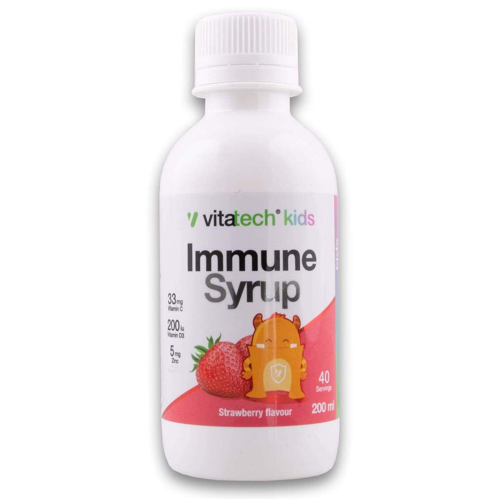 VITATECH KIDS IMMUNE SYRUP 200ml ASSORTED FLAVOUR | HnG Online Pharmacy