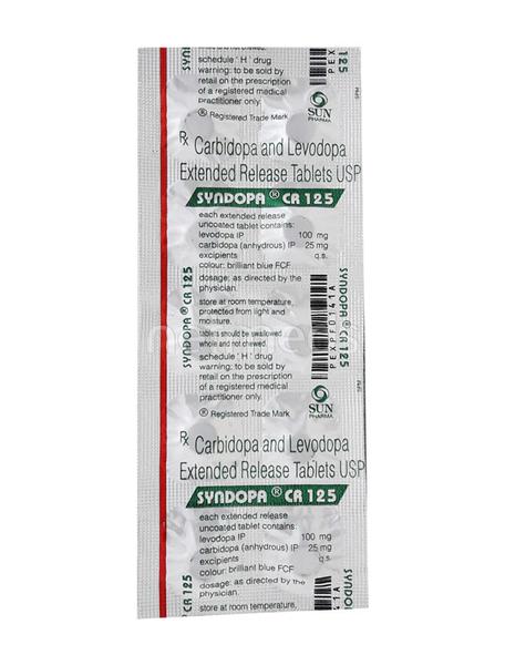 SYNDOPA CR 125mg 10s TABLETS | HnG Online Pharmacy